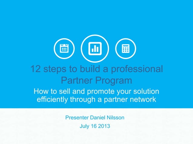 14 steps to build a professional reseller partner program | PDF