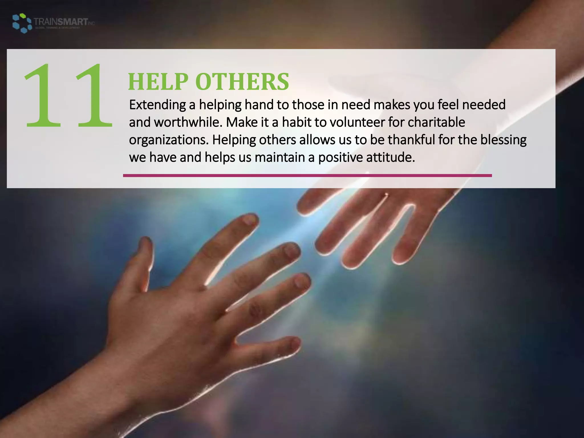 12 Steps To Developing A Positive Attitude | PPTX