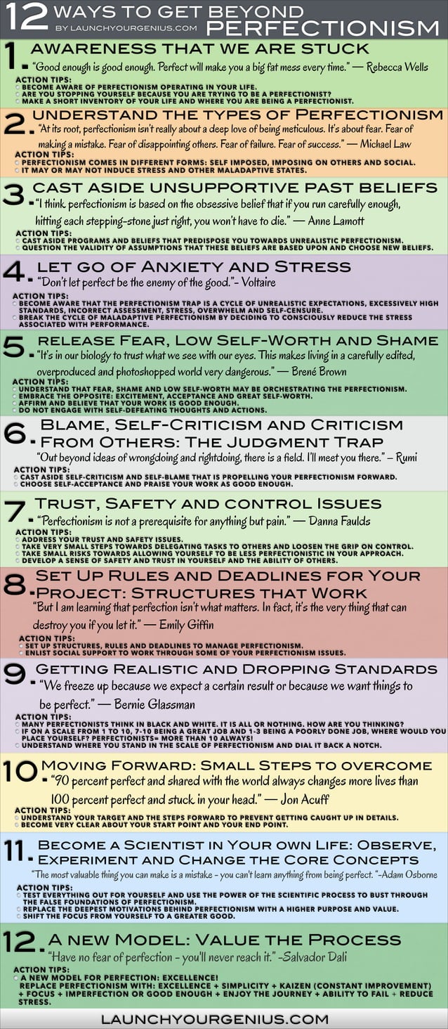 12 steps to get beyond perfectionism | PDF