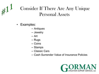 12 Steps to Locating Hidden Assets | PPT