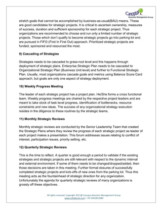 12 step Strategic Management Cycle | PDF