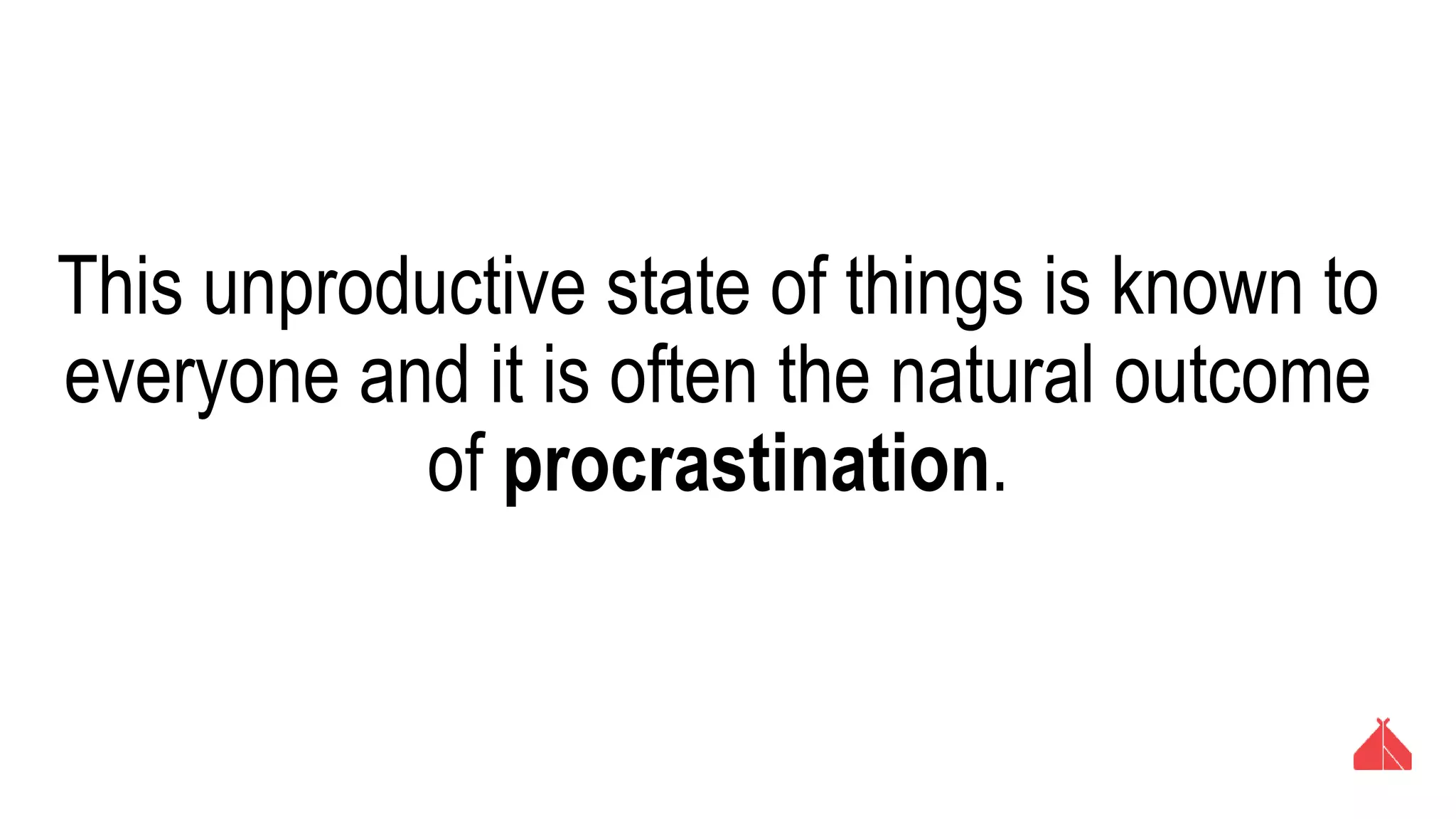 12 Practical Tips To Avoid Procrastination Ppt