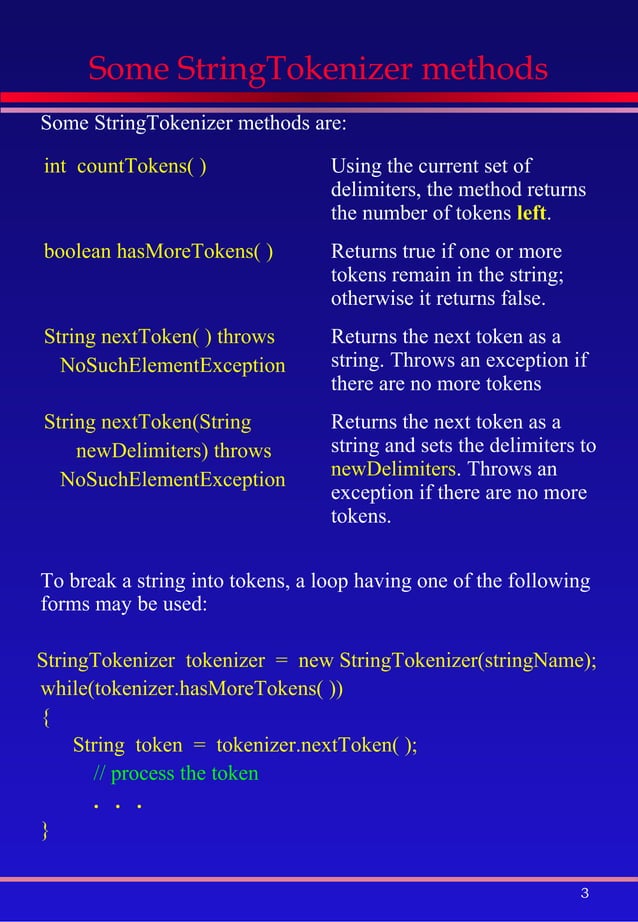 String Tokenization Ppt Programming Languages Computing 