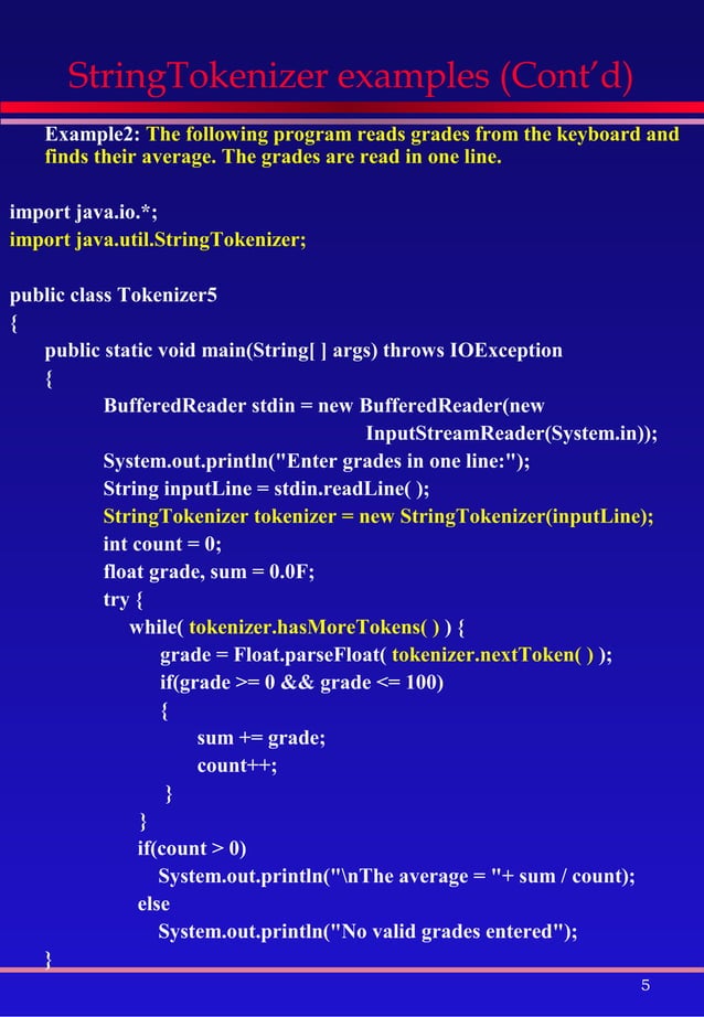 String Tokenization Ppt Programming Languages Computing