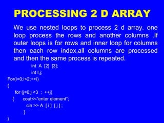 Structured Data Type Arrays | PPT
