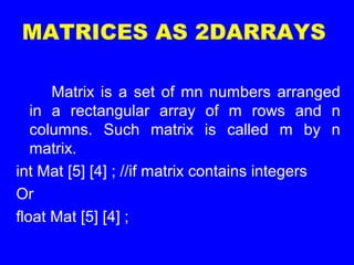 Structured Data Type Arrays | PPT
