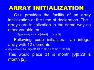 Structured Data Type Arrays | PPT