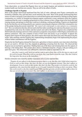 Sustainable Development Initiatives Making or Marring the Livelihood of ...