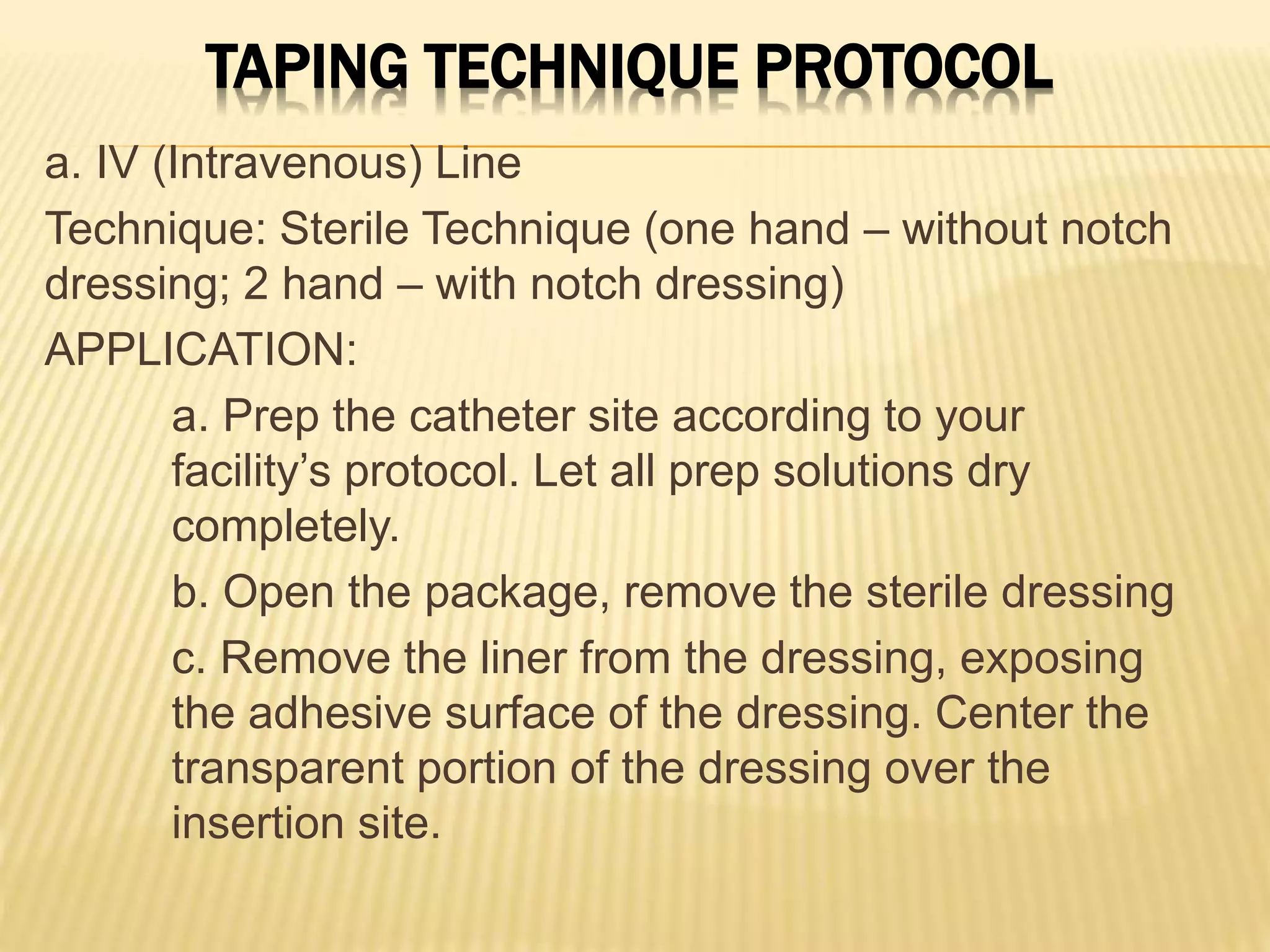 12 taping and techniques | PPTX