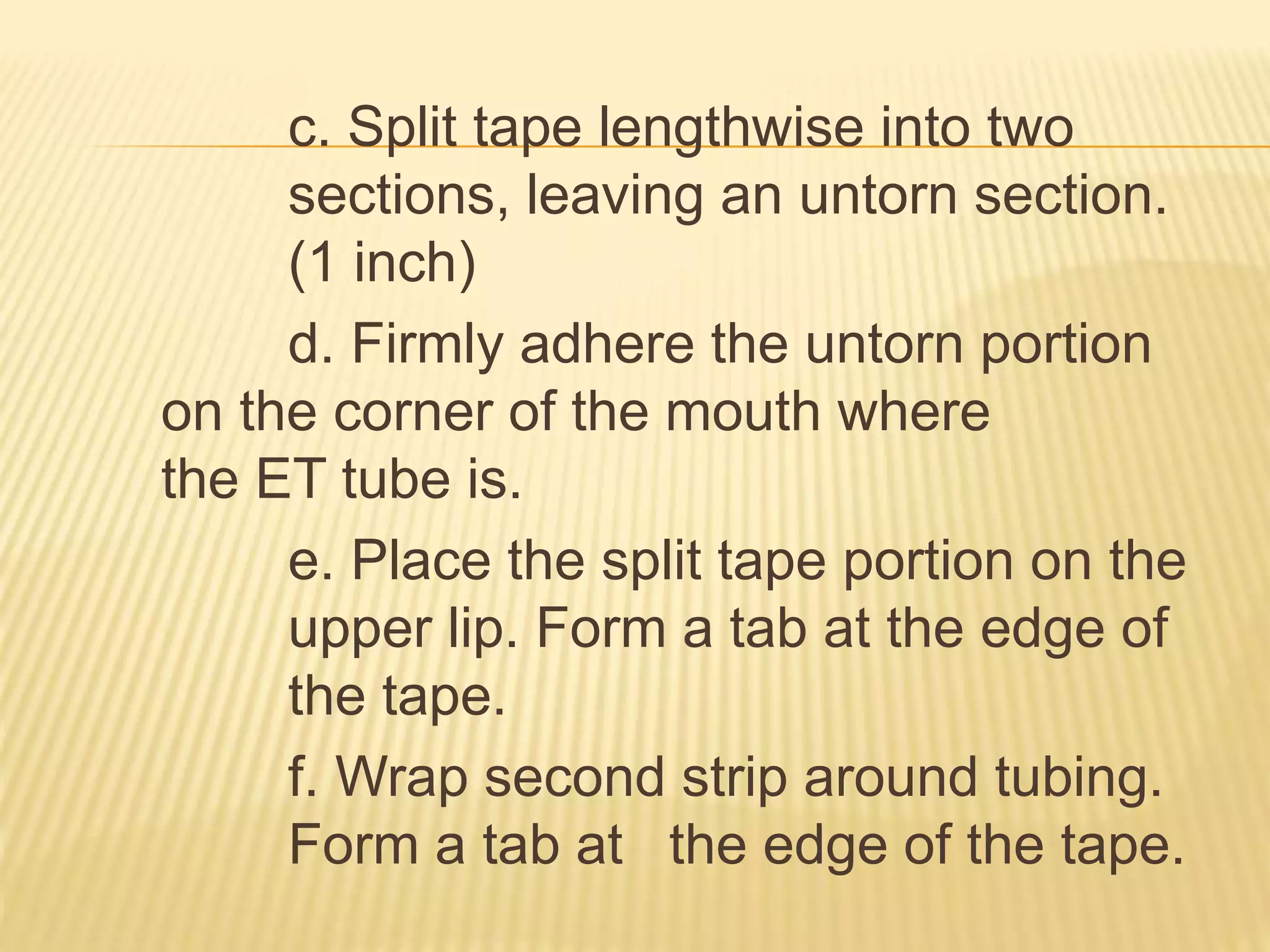12 taping and techniques | PPTX