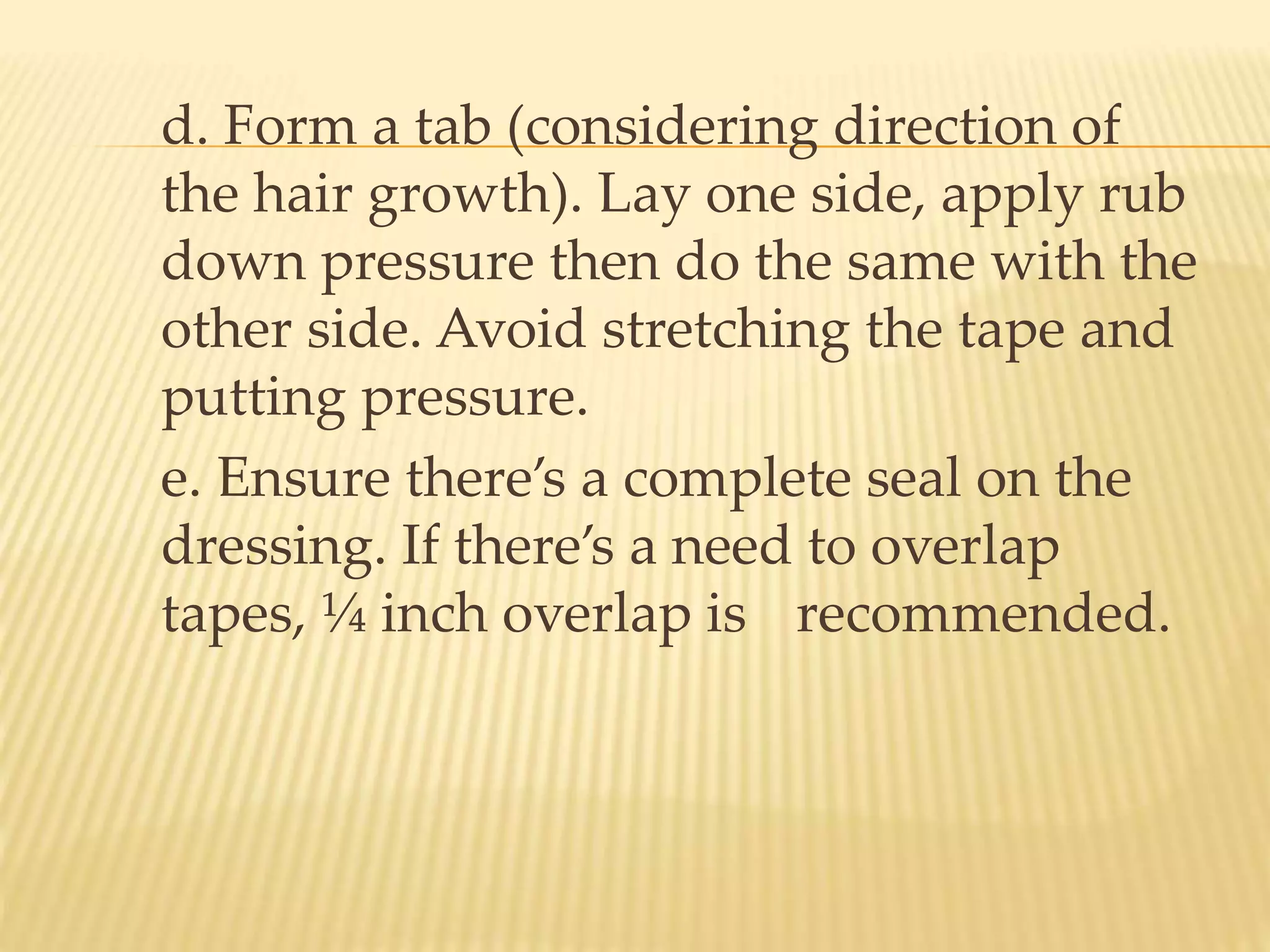 12 taping and techniques | PPTX