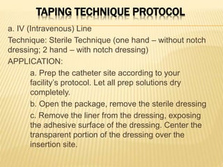 12 taping and techniques | PPTX