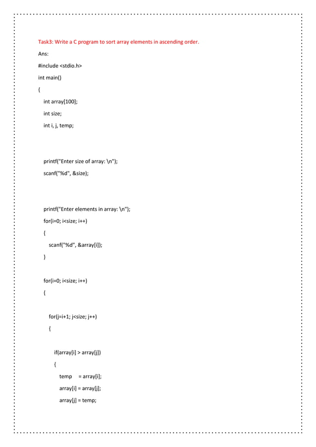 Basic C Programming Lab Practice | PDF