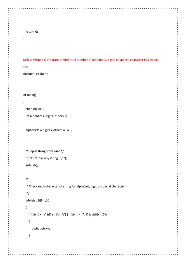 Basic C Programming Lab Practice Pdf