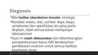 tatalaksana dan diagnosa IMS untuk kalangan medis | PPT