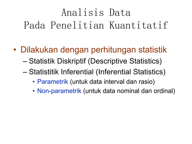 penjelasan mengenai analisis sebuah data | PPT