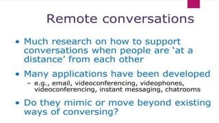 Tele presence and co-presence in HCI | PPT