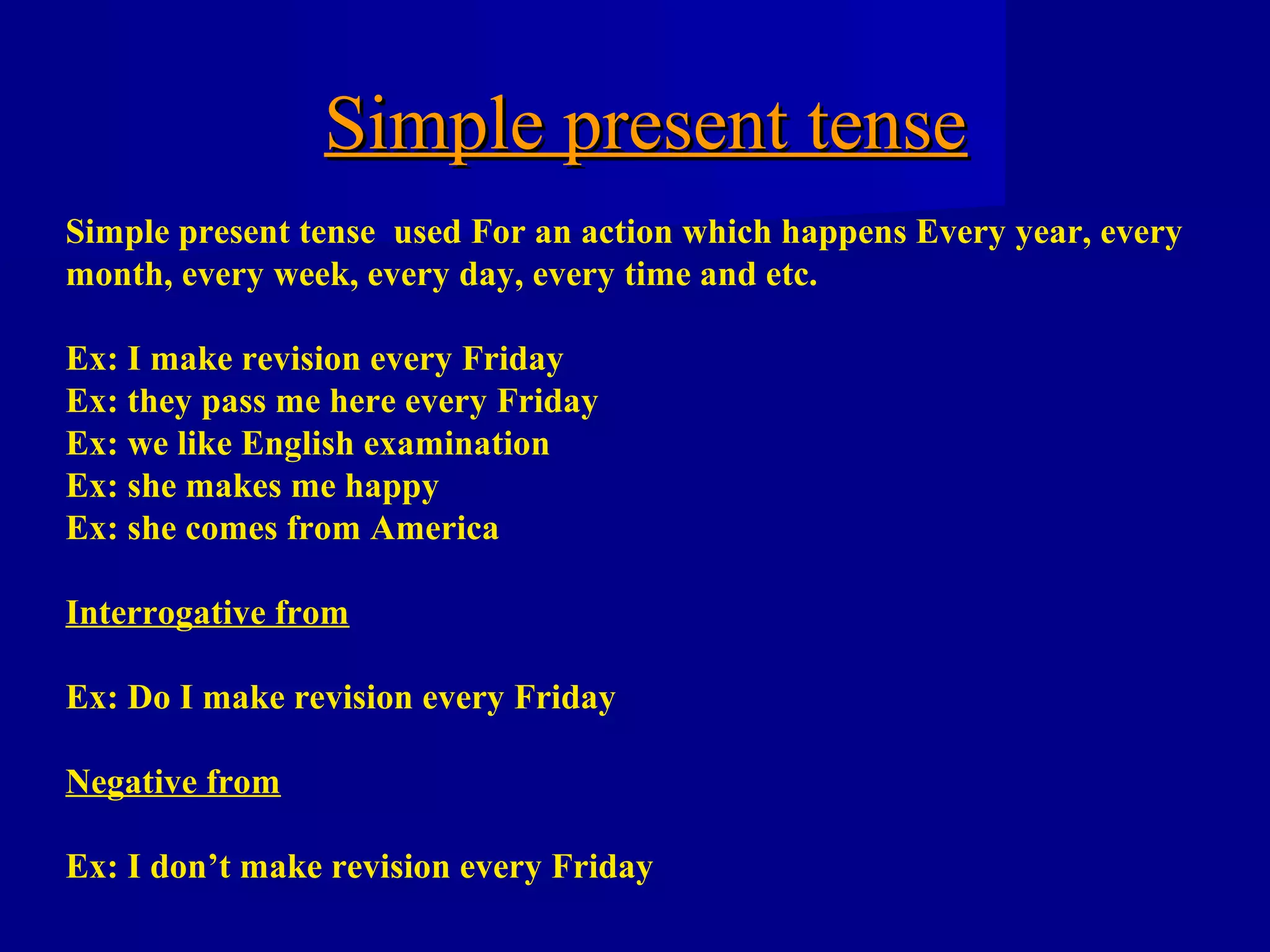 12 tenses of english grammer | PPT