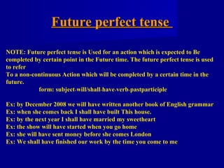 12 tenses of english grammer | PPT