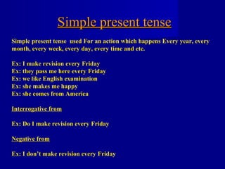 12 tenses of english grammer | PPT