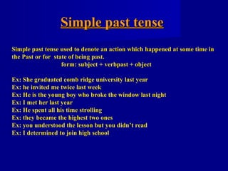 12 tenses of english grammer | PPT