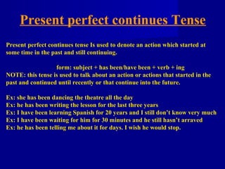 12 tenses of english grammer | PPT