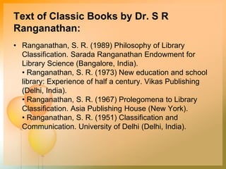 12th august is celebrated as national librarian’s day | PPTX