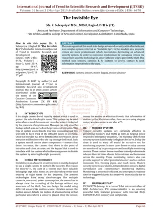 The Invisible Eye | PDF | Home Security | Home & Garden