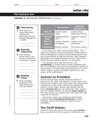 12the jackson era | PDF | Elections | Politics