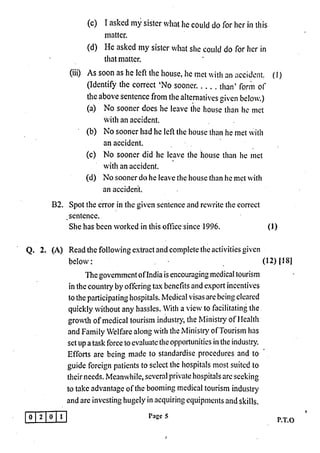 12th English 2023.pdf sample board paper 2 | PDF