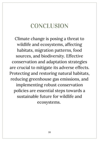 impact of climate change on wildlife and ecosystems | PDF