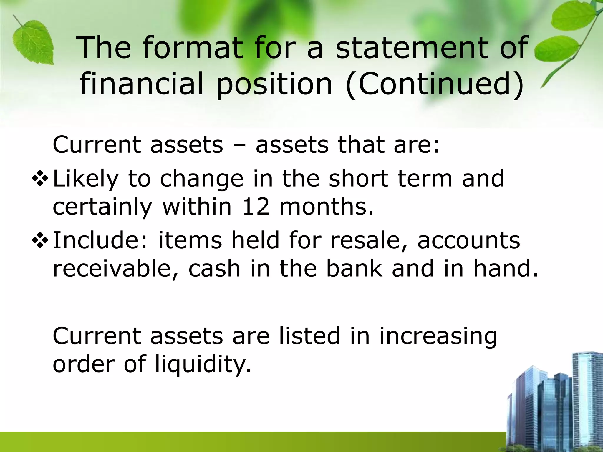 12 THE STATEMENTS OF FINANCIAL POSITION.pptx