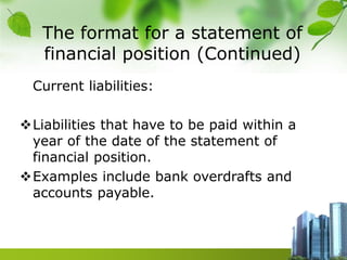 12 THE STATEMENTS OF FINANCIAL POSITION.pptx