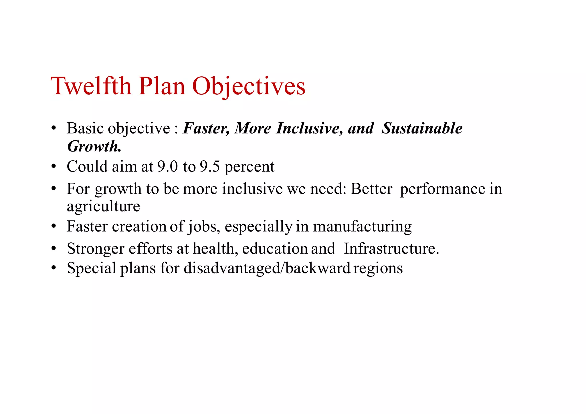 12th five year plan and NITI ayog | PDF