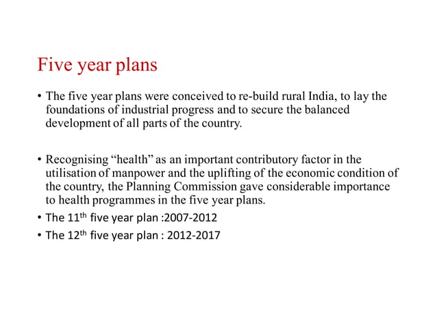 12th five year plan and NITI ayog | PDF | Healthcare Industry | Industries