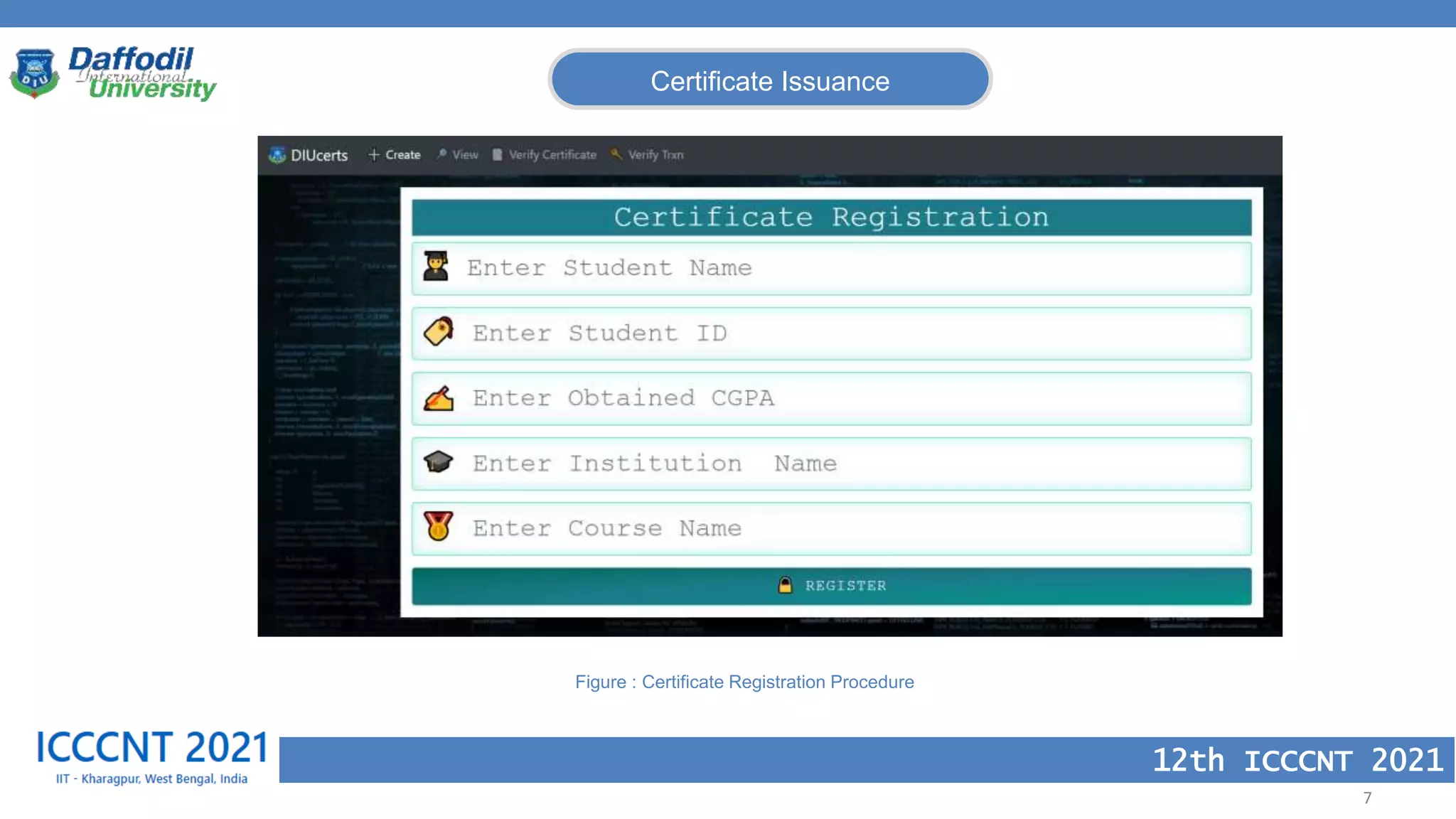 Blockchain based certificate verification | PPT