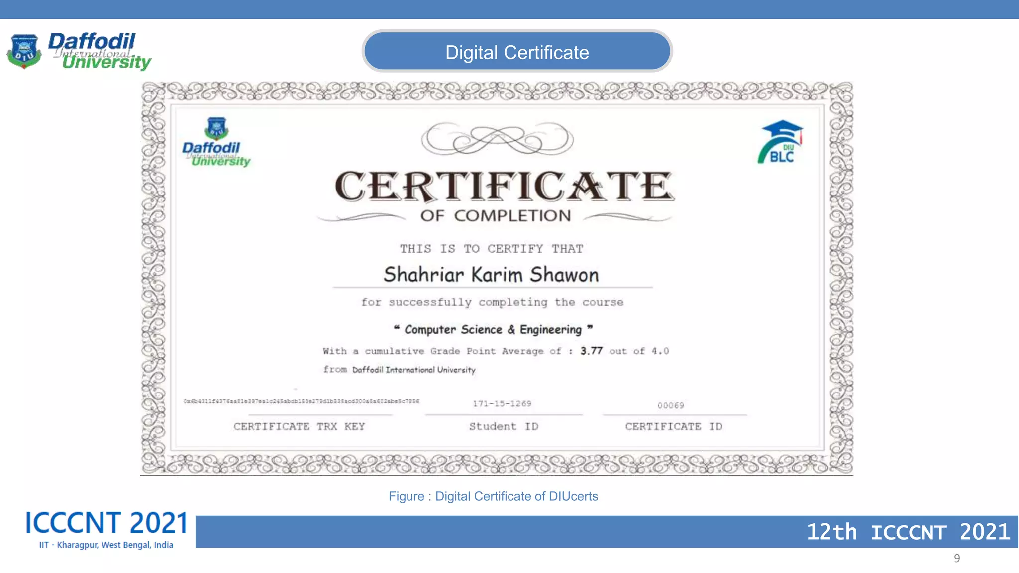 Blockchain based certificate verification | PPT