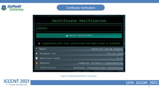 Blockchain based certificate verification | PPT