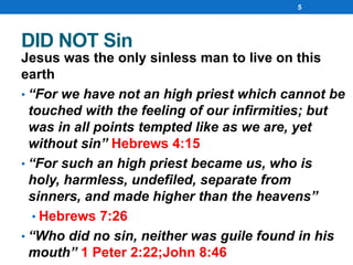 12 things jesus did not do | PPTX