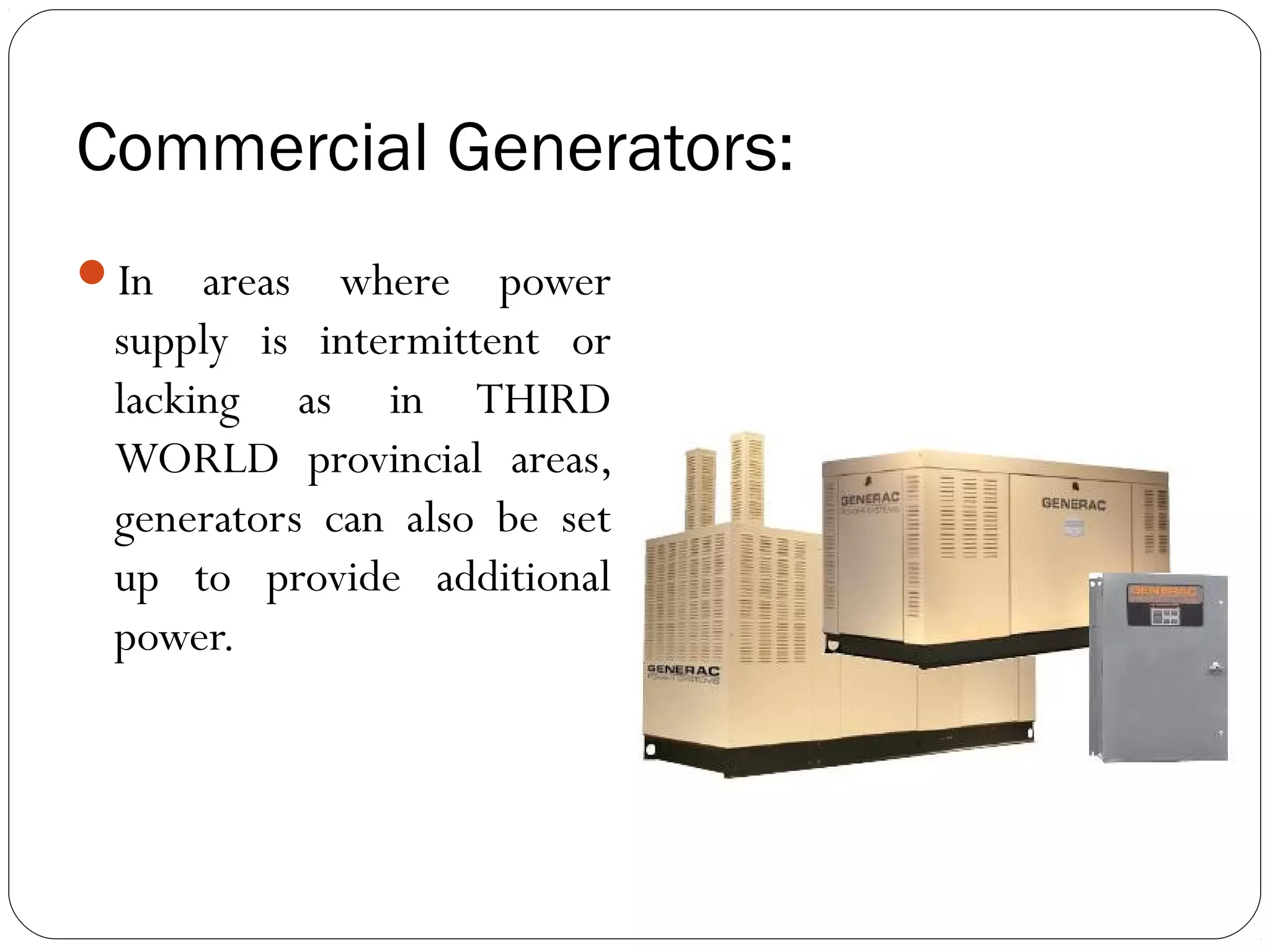 Fire Safety & Generators | PPT