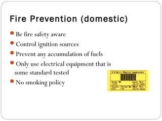 Fire Safety & Generators | PPT | Indoor Environmental Quality | Home ...