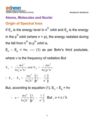 Atoms Molecules and Nuclei - Part II | DOCX