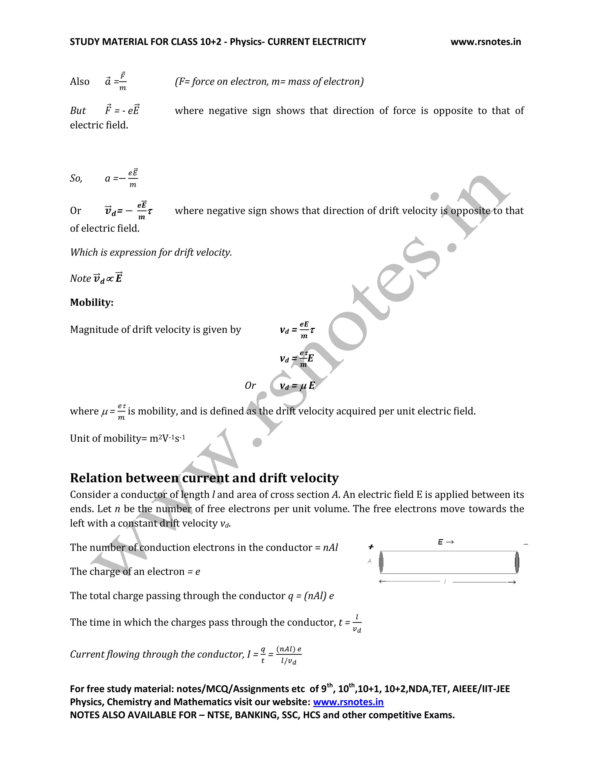 12th physics current electricity by shykh salam | PDF
