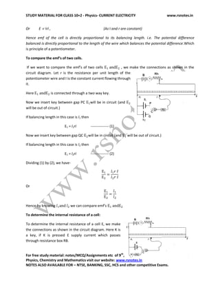 12th physics current electricity by shykh salam | PDF