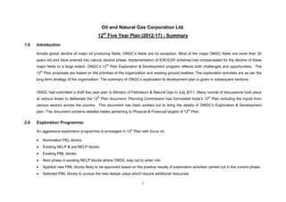 12th plan document ongc | PDF
