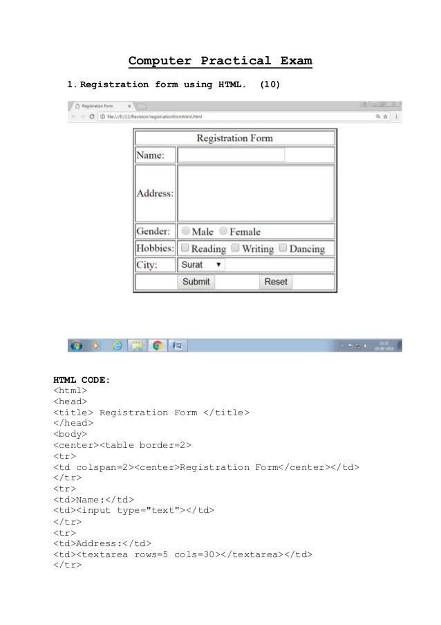 Computer Packages Practical Exams - Computer practical exam exercise ...