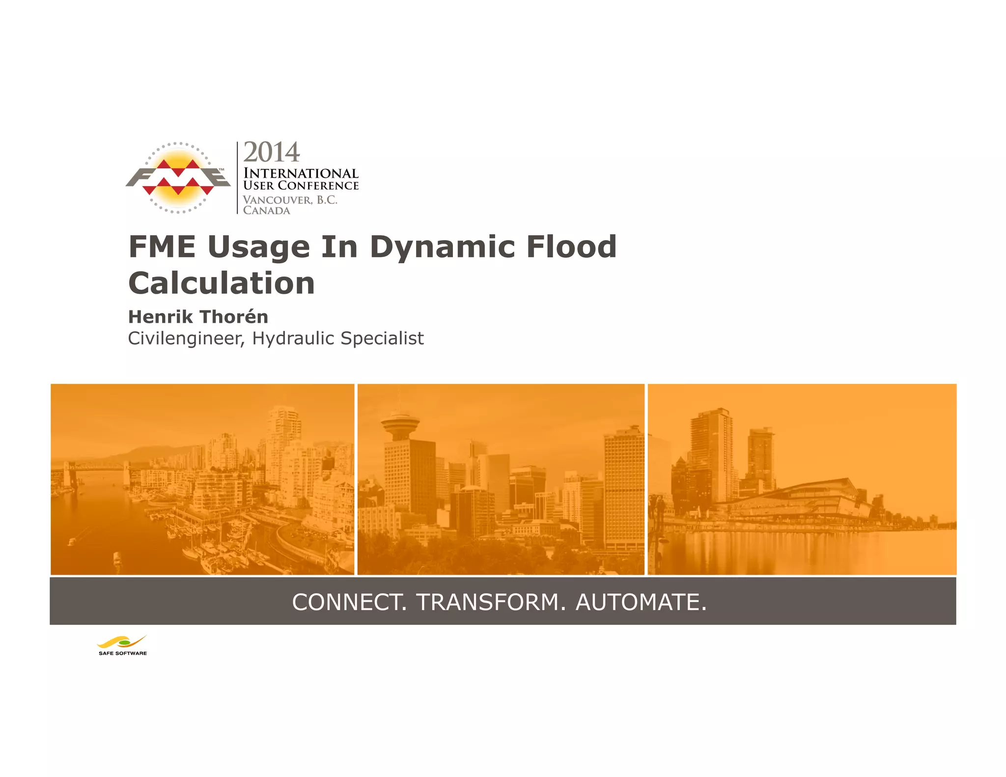 FME Usage in Dynamic Flood Calculations | PDF