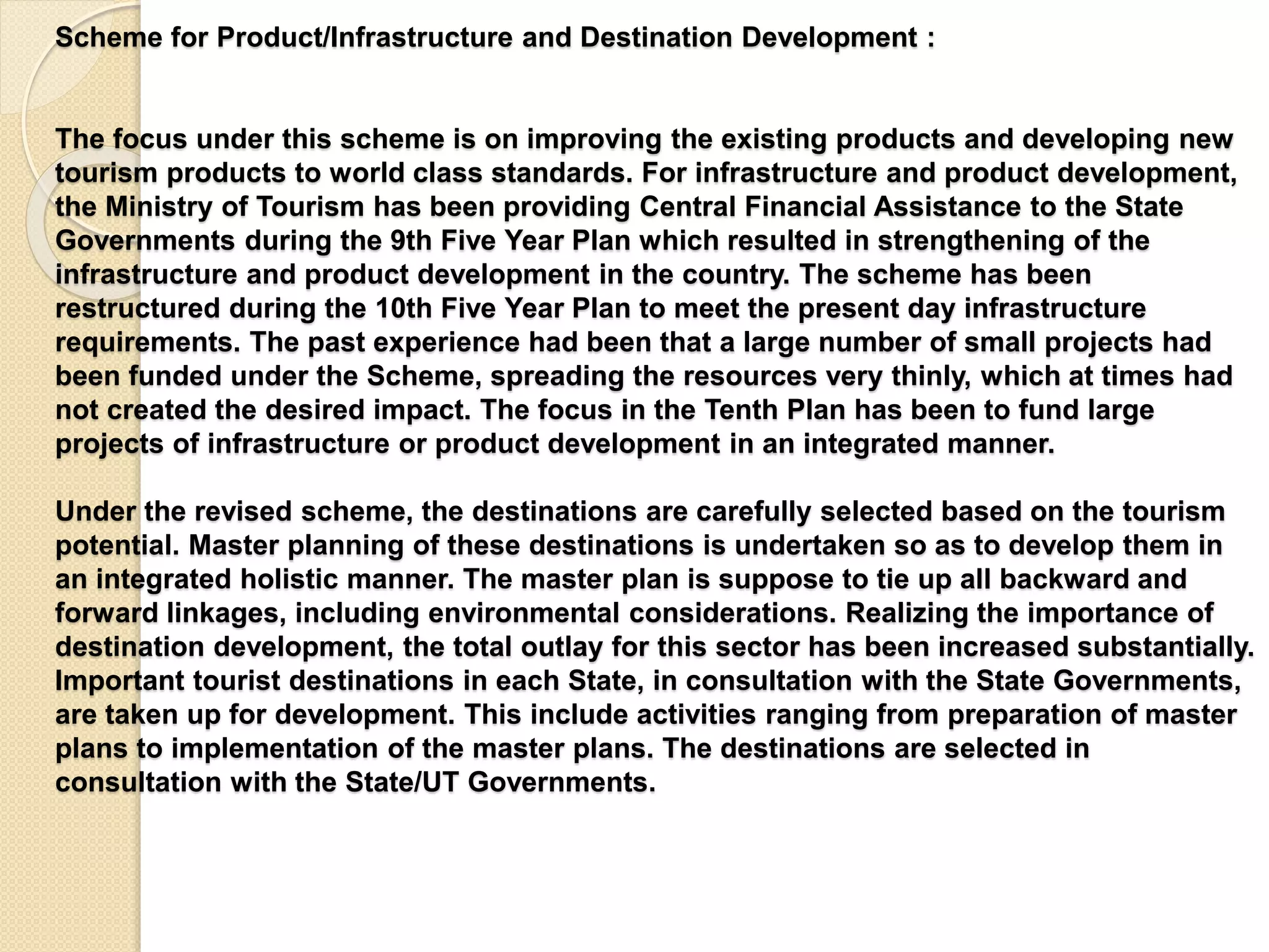 12th year plan of india related with tourism | PPTX