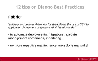 12 tips on Django Best Practices | PPT