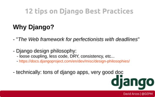 12 tips on Django Best Practices | PPT